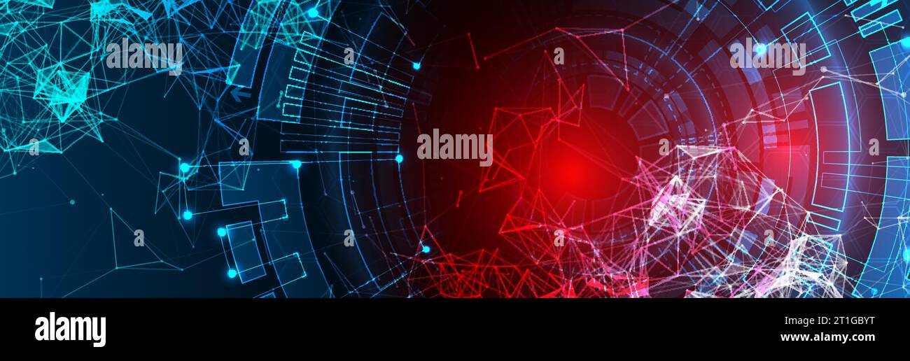 Hi-tech digital technology and engineering theme. Abstract background ...