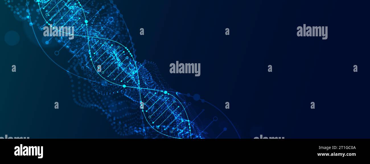 Science template, abstract background with a DNA molecules. Vector ...