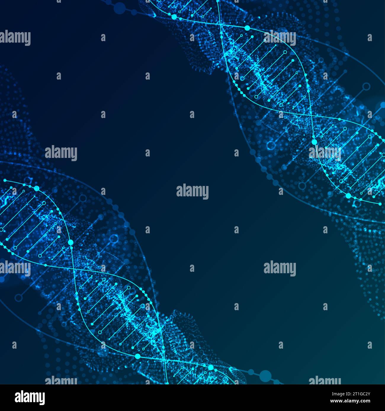 Science template, abstract background with a DNA molecules. Vector ...