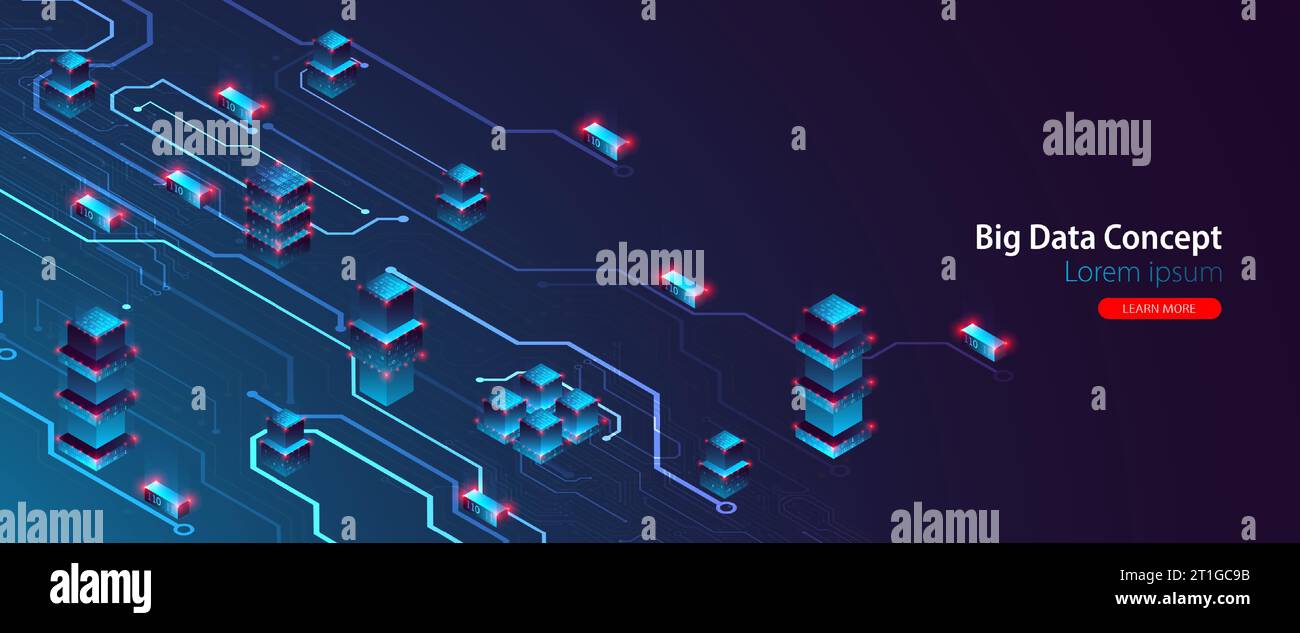 Vector illustration, Hi-tech digital technology and engineering theme ...