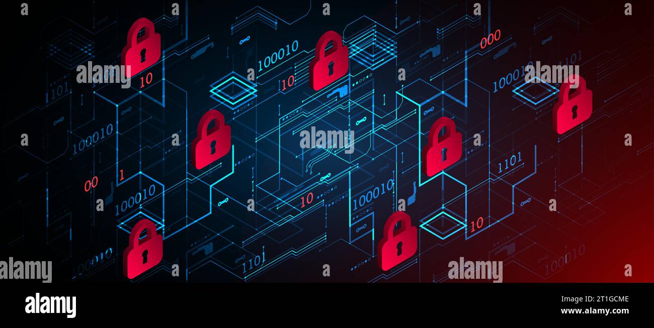 Protection background. Technology security, encode and decrypt Stock ...