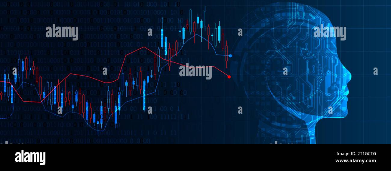 Financial trade concept. Stock market and exchange. Candle stick graph ...