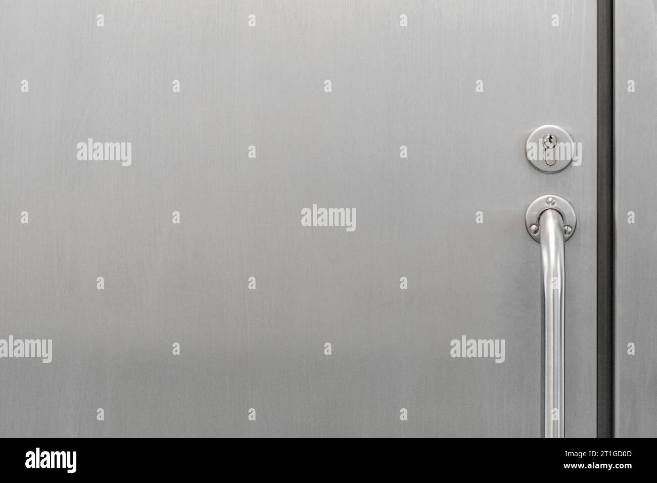 Steel door to the laboratory. Closed steel door.Background Stock Photo ...