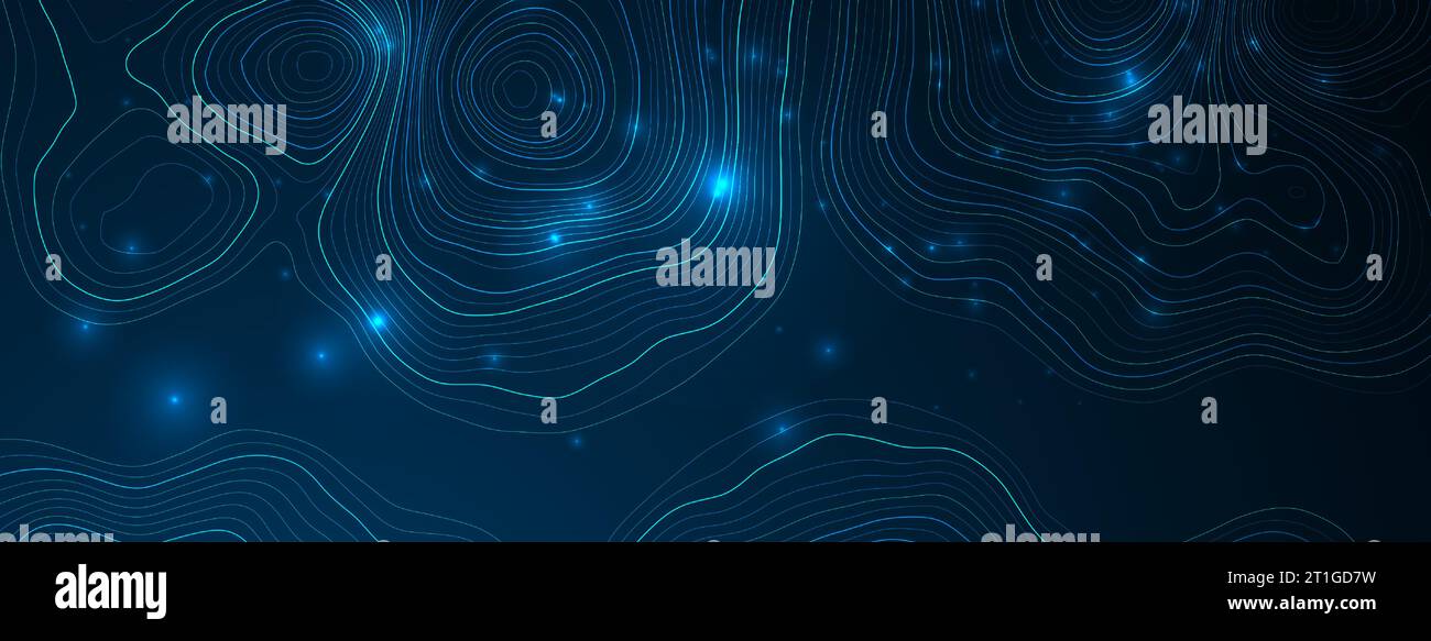 Vector landscape geodesy topography map background. Line texture ...