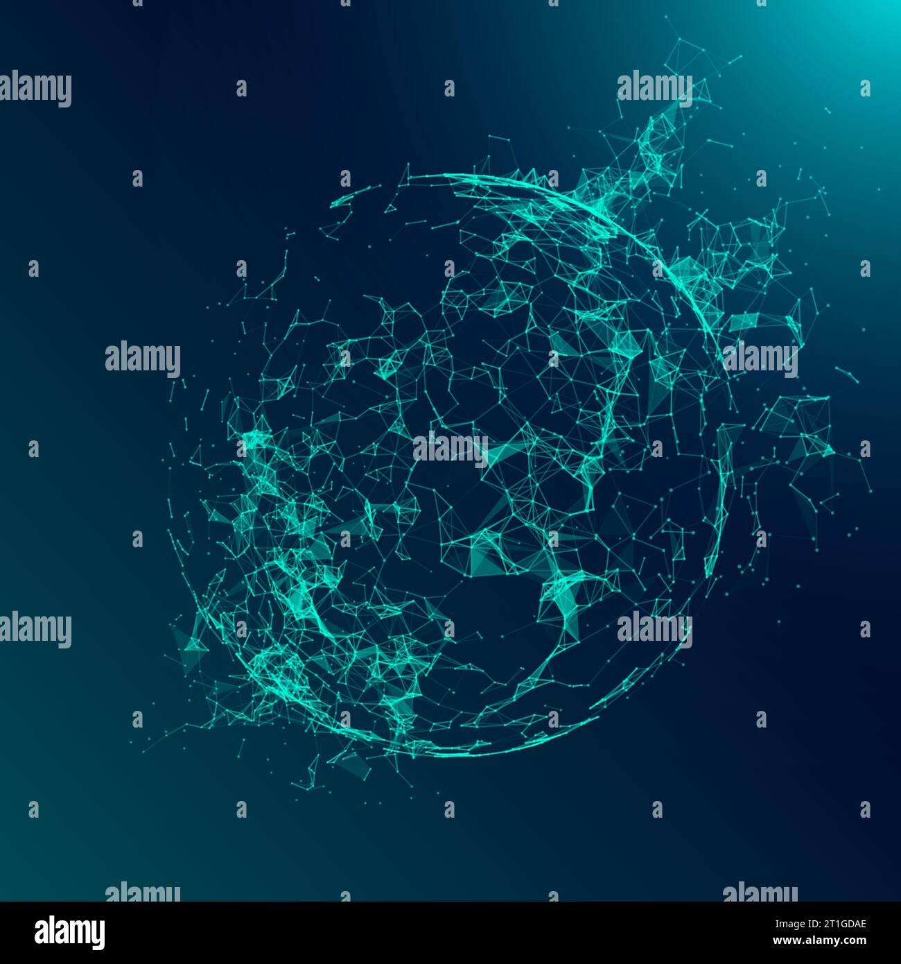 3d polygon mesh sphere hi-res stock photography and images - Alamy