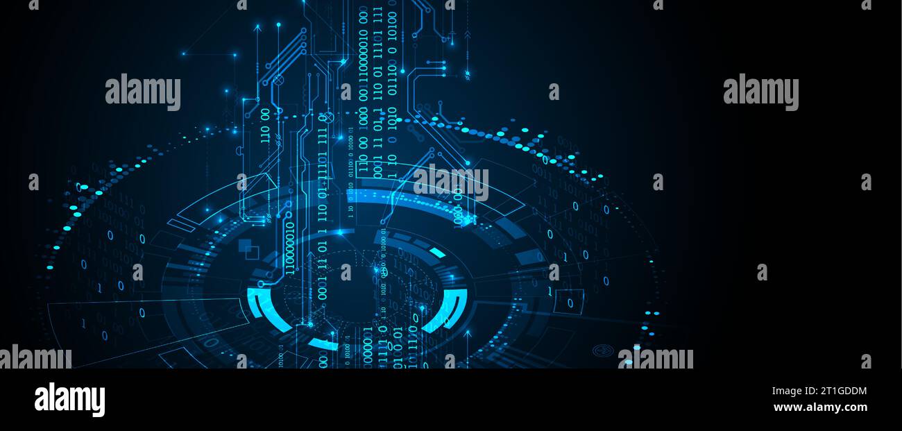 Abstract technology concept. Circuit board, high computer color background. Vector illustration ...