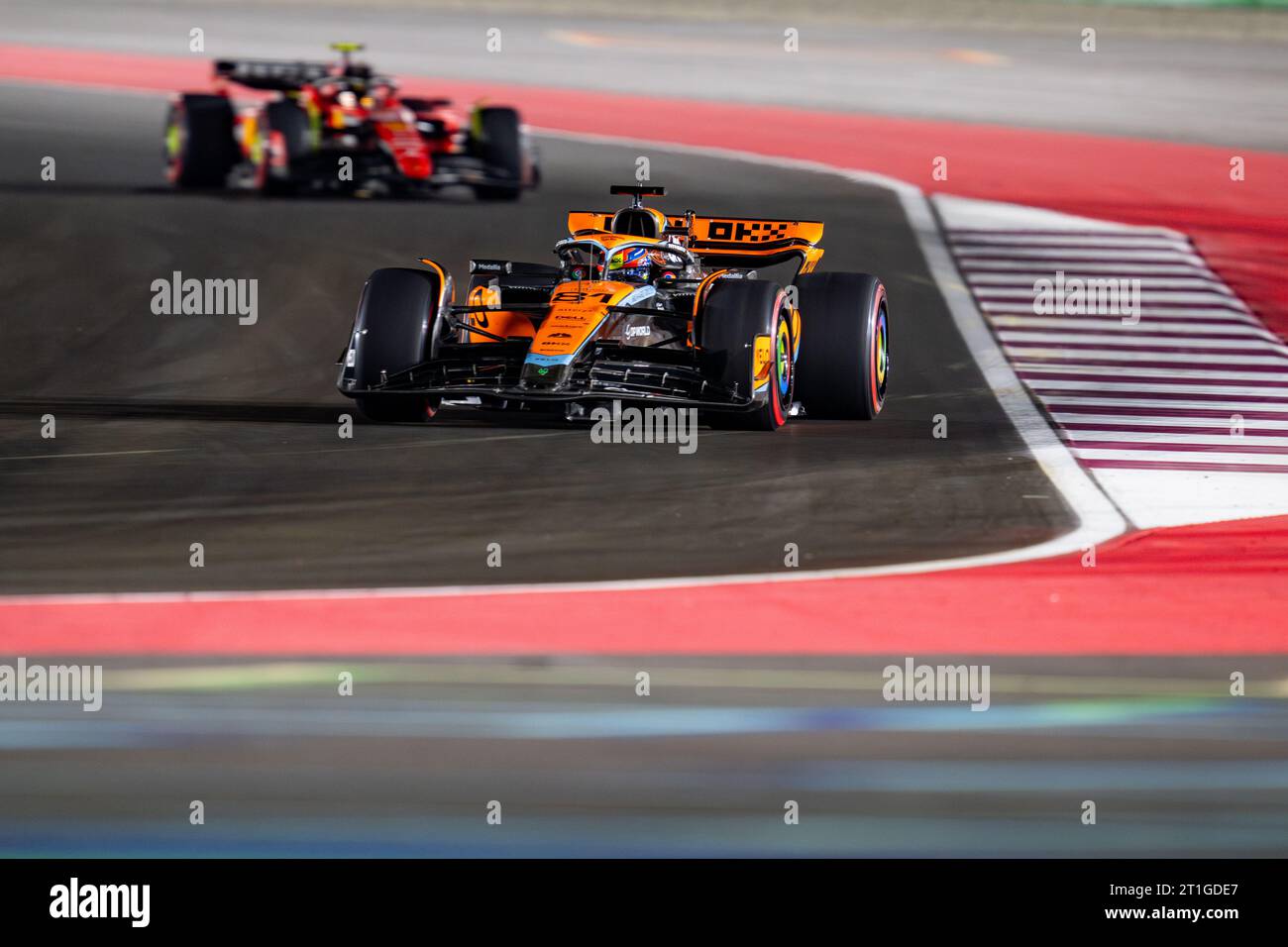 DOHA,QATAR - 7TH OCT 2023 – Oscar Piastri (AUS) Mclaren and Carlos ...