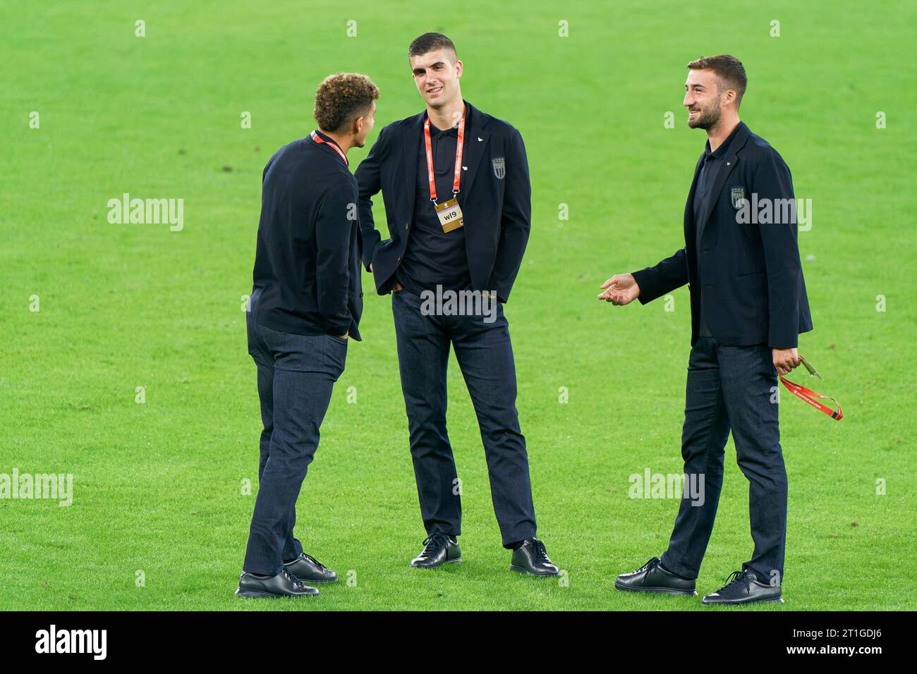 Bari, Italy. 13th Oct, 2023. BARI, ITALY - OCTOBER 13: Bryan Cristante ...