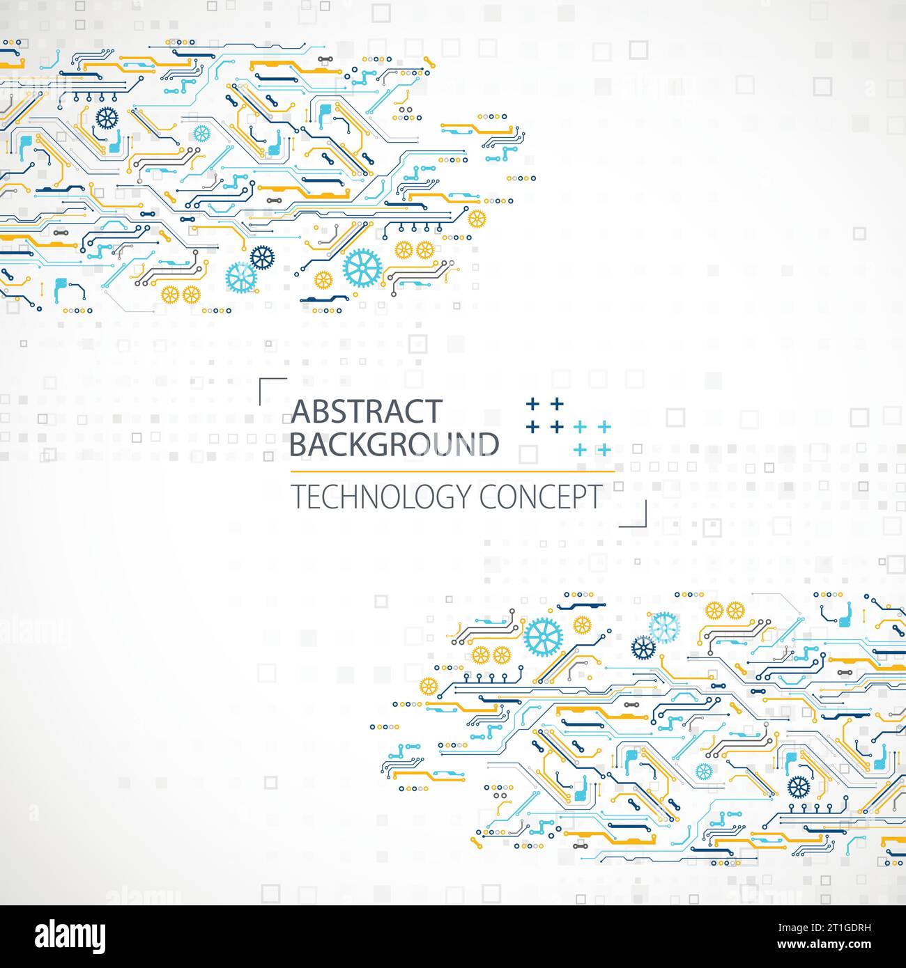 Hi-tech digital technology and engineering theme Stock Vector Image ...