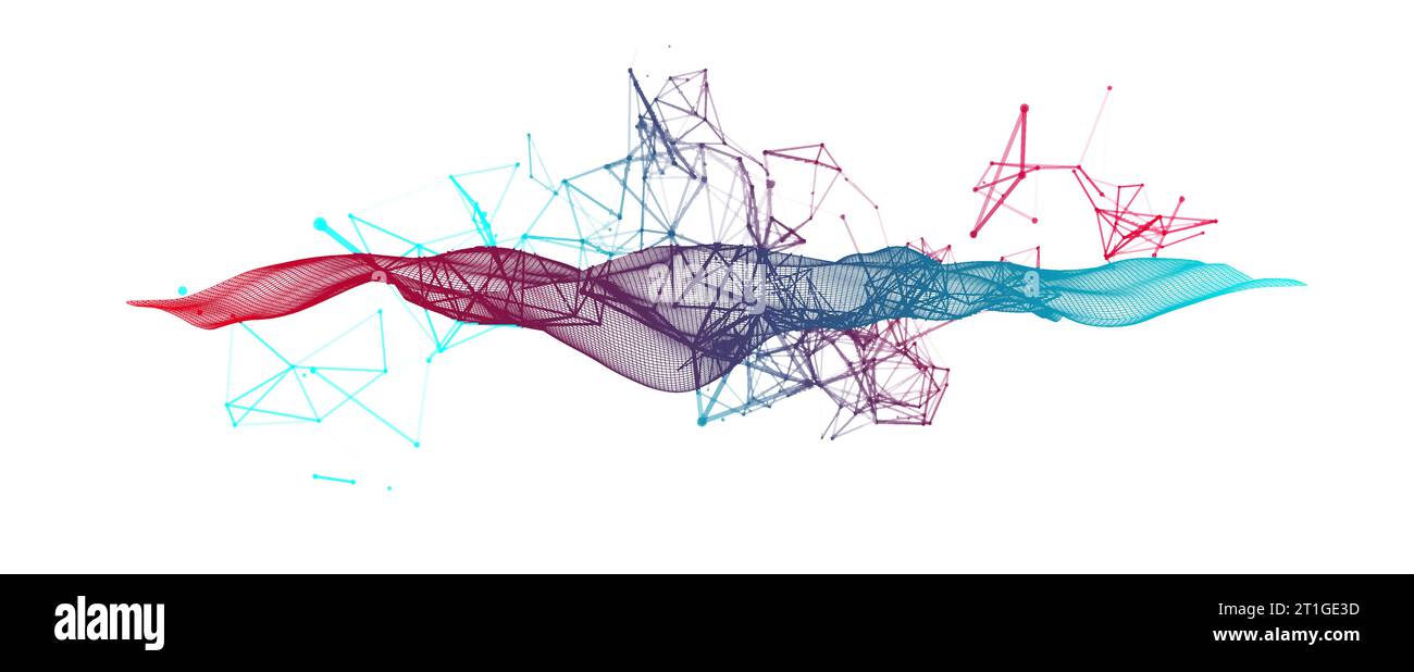Polygonal science background with connecting dots and lines. Digital ... Polygonal science background with connecting dots and lines. Digital ...