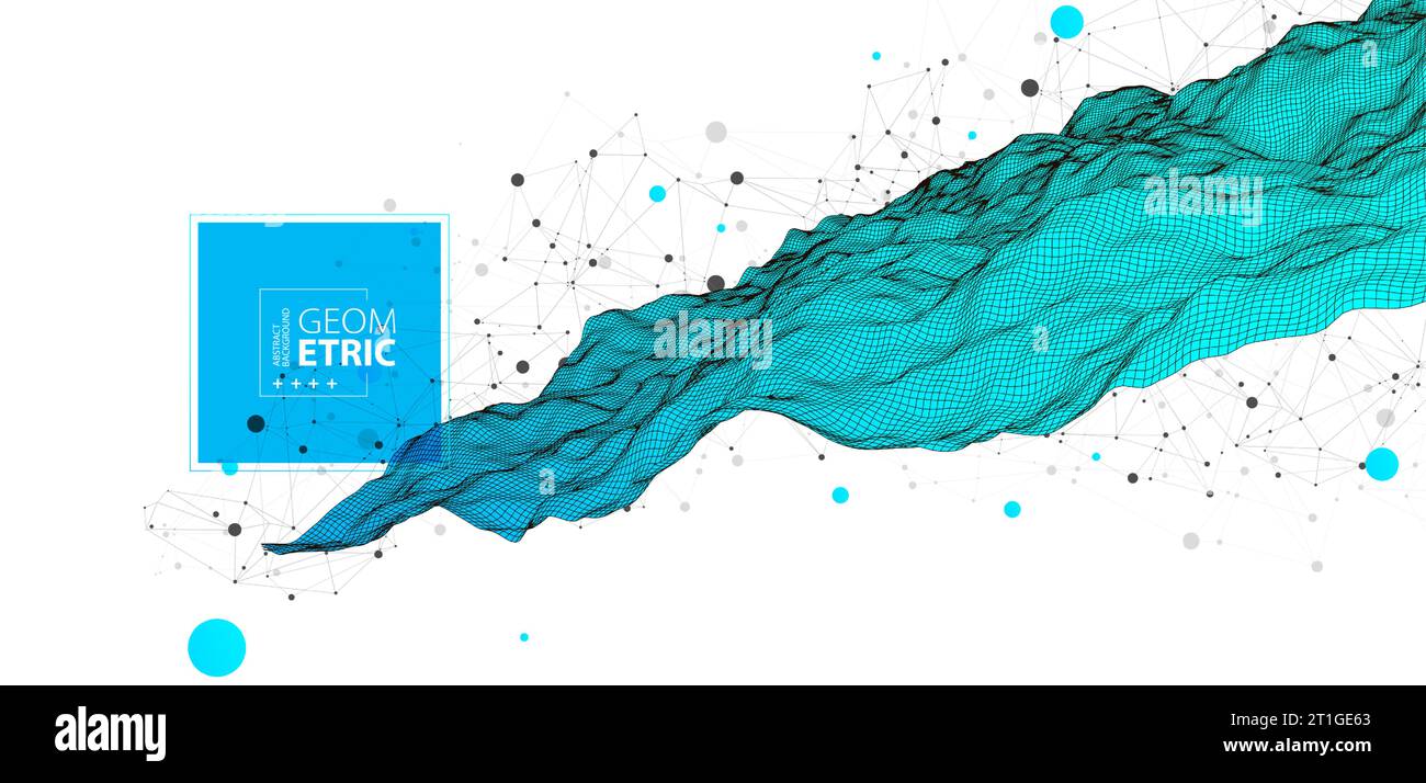 Wireframe background with plexus effect. Futuristic vector illustration Stock Vector Image & Art ...