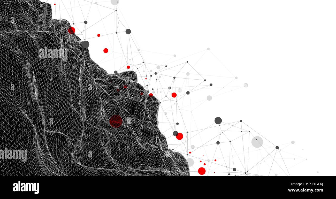 Wireframe background with plexus effect. Futuristic vector illustration Stock Vector Image & Art ...