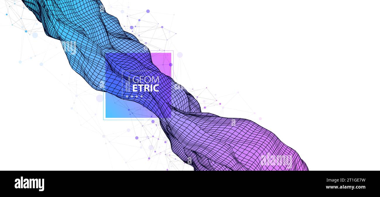 Wireframe background with plexus effect. Futuristic vector illustration Stock Vector Image & Art ...