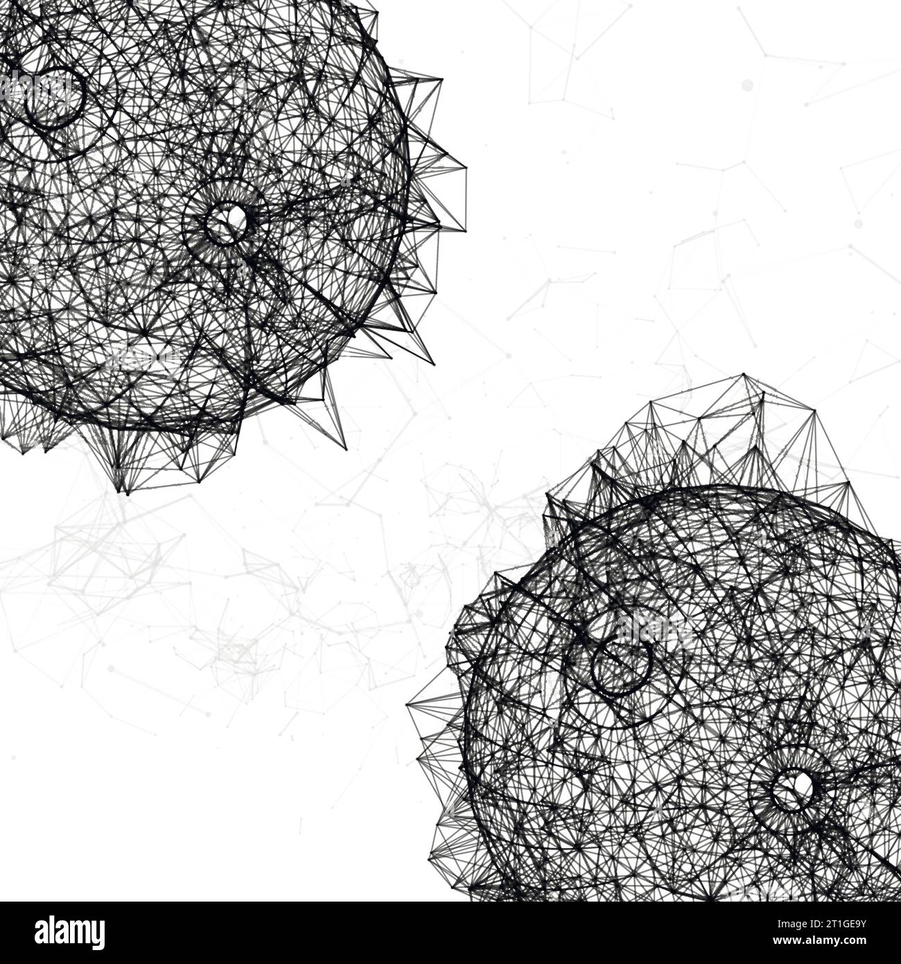 Abstract geometric 3d sphere made of points and lines. Futuristic technology style Stock Vector ...