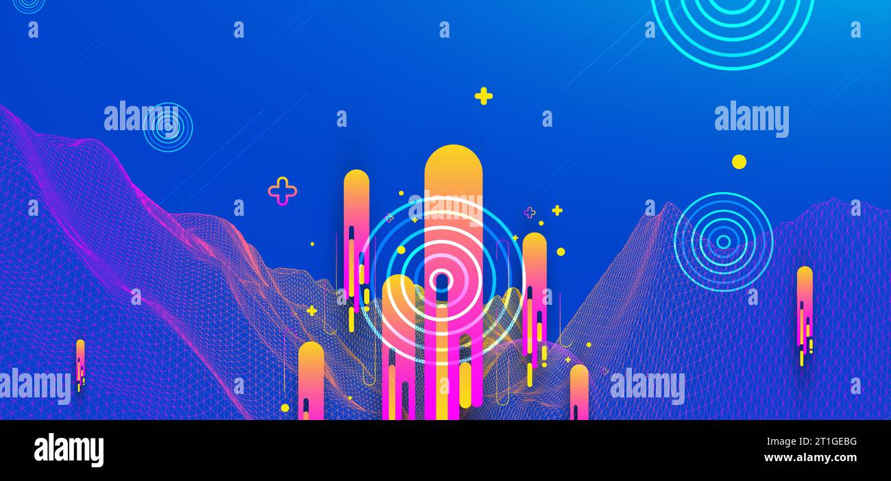 Abstract bright geometric background. Vector illustration Stock Vector ...