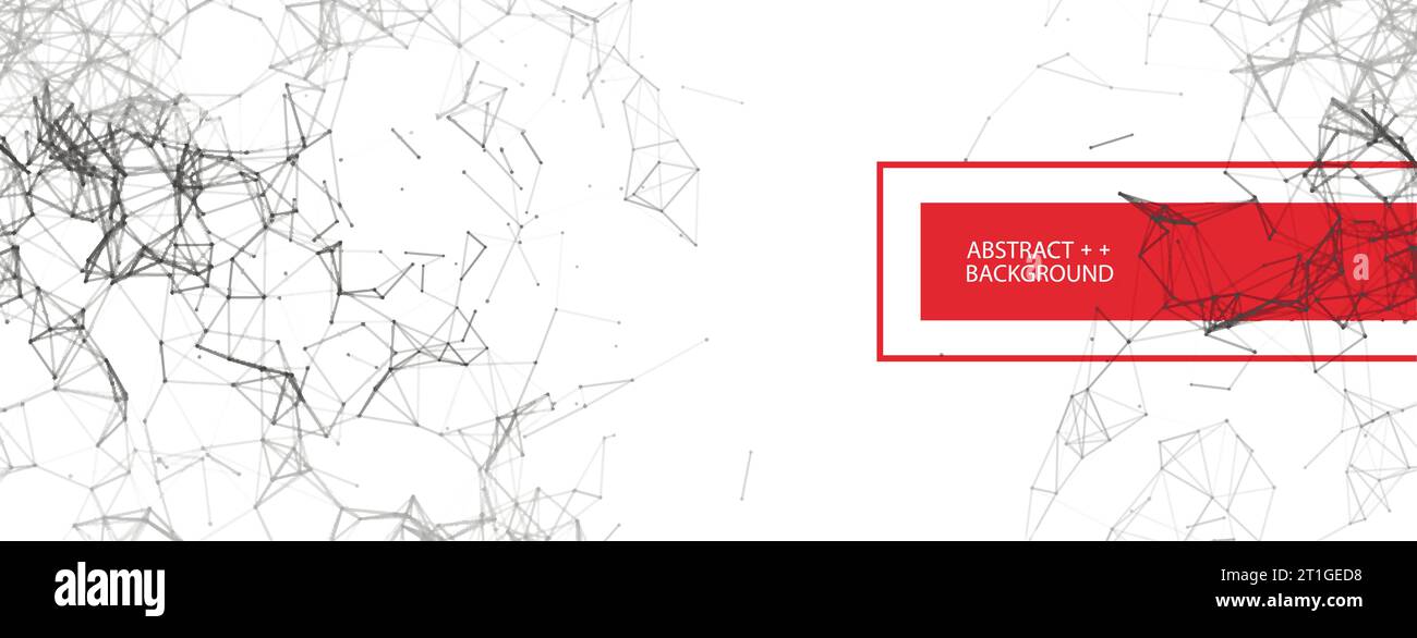 Abstract Polygonal Vector Background With Connecting Dots And Lines Digital Data Visualization