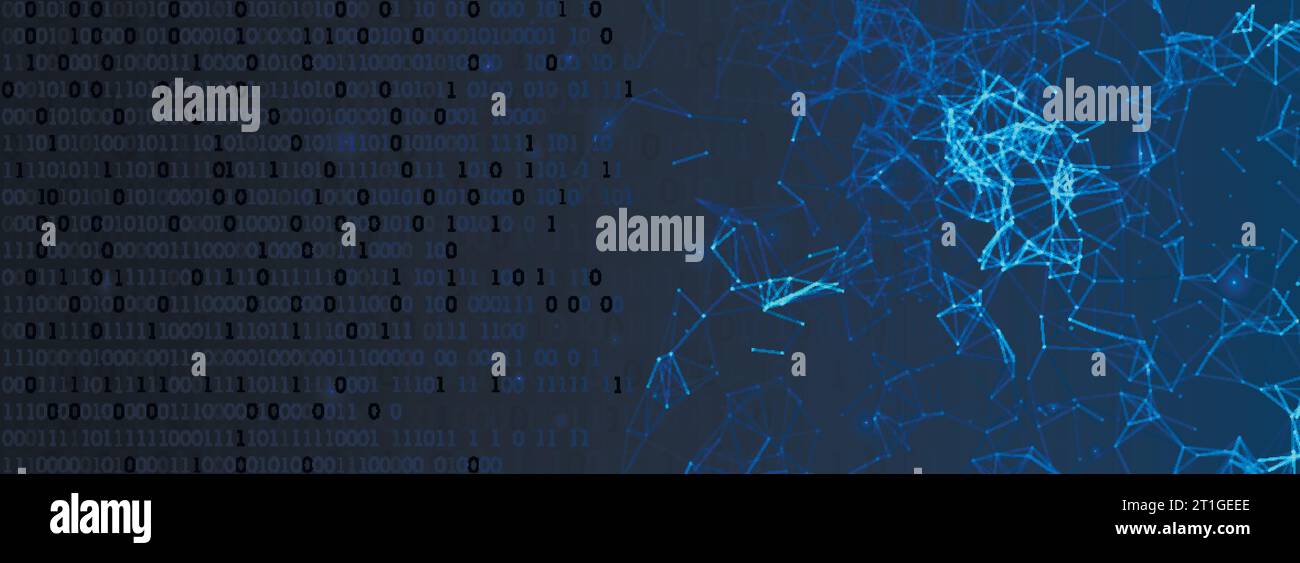 Abstract polygonal vector background with connecting dots and lines. Digital data visualization ...