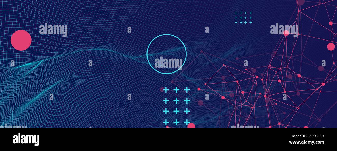 Wireframe background with plexus effect. Futuristic vector illustration Stock Vector Image & Art ...