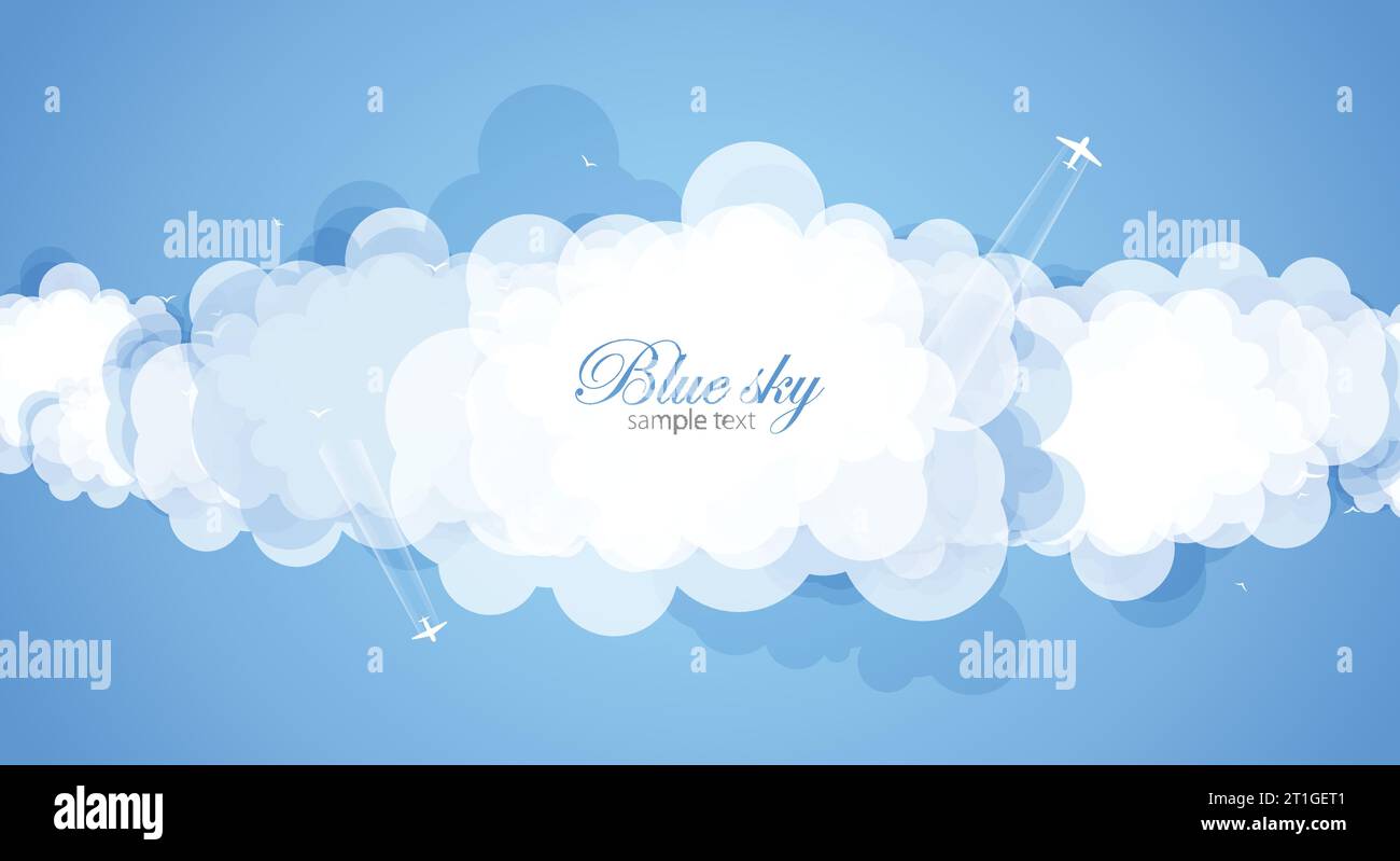 Wallpaper blue sky Stock Vector Images - Alamy
