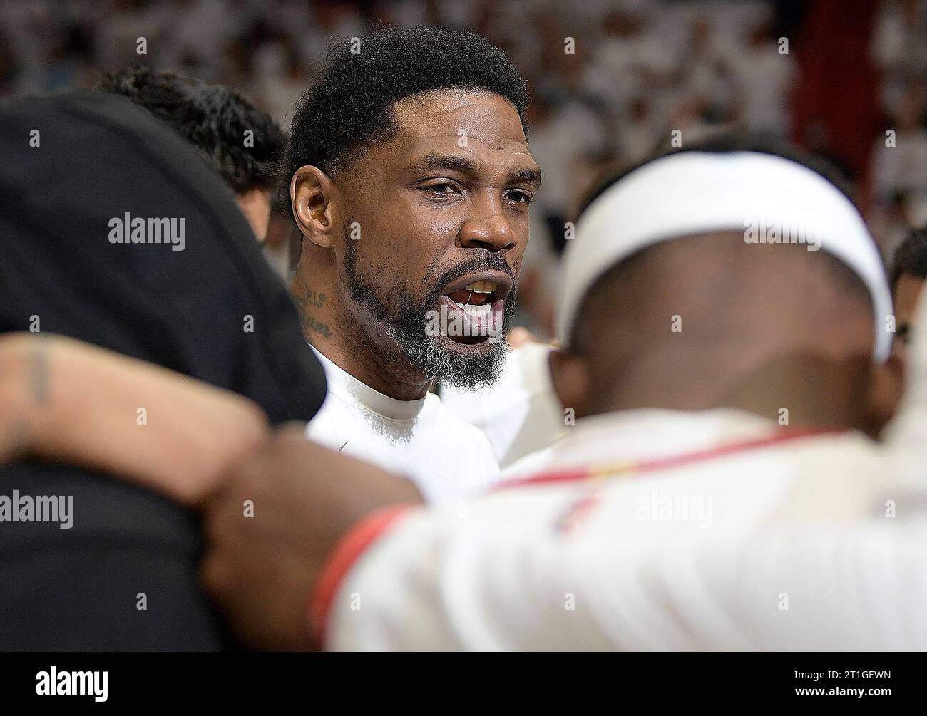 Miami, United States. 19th Apr, 2022. Udonis Haslem, seen here in a ...