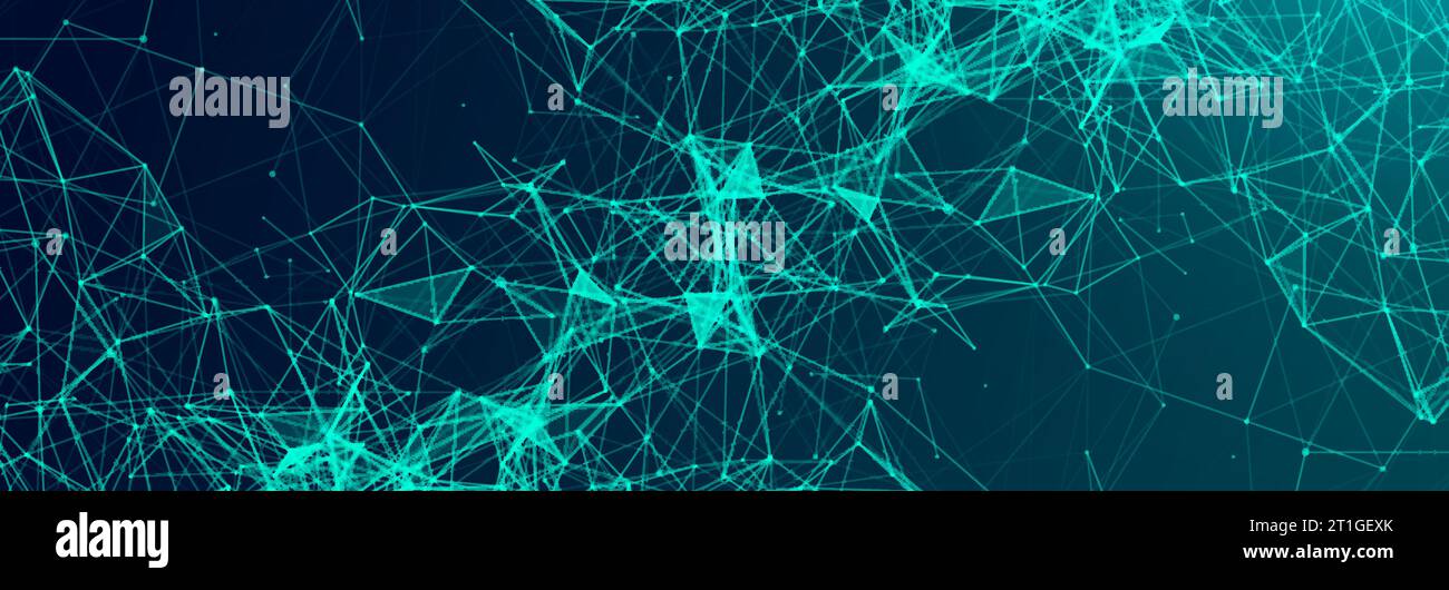 Abstract polygonal vector science background with connecting dots and lines Stock Vector Image ...