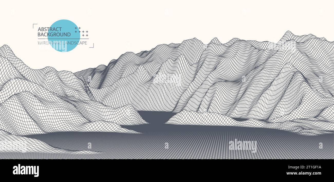 Digital terrain map Stock Vector Images - Alamy