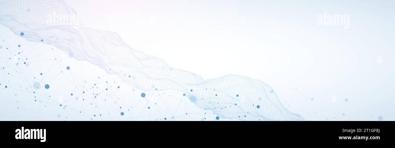 Template for science and technology presentation. Plexus style ...