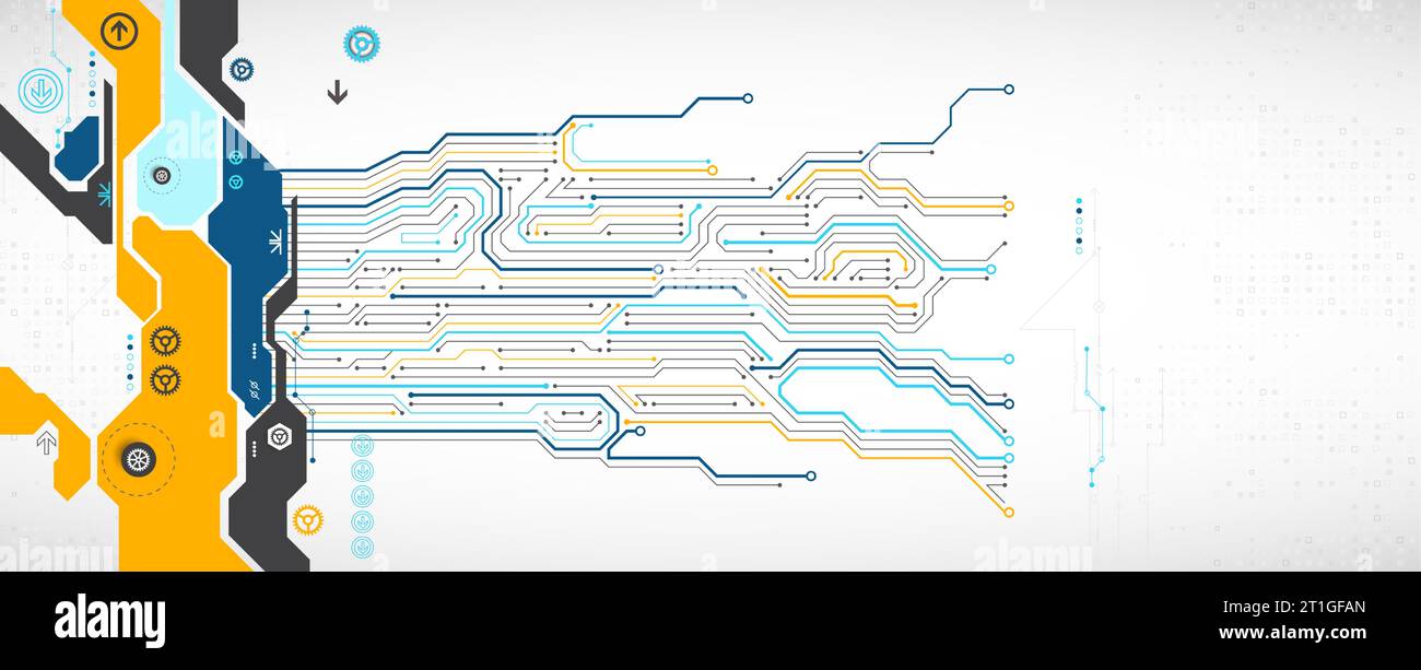 Abstract technology circuit board. Communication concept Stock Vector ...