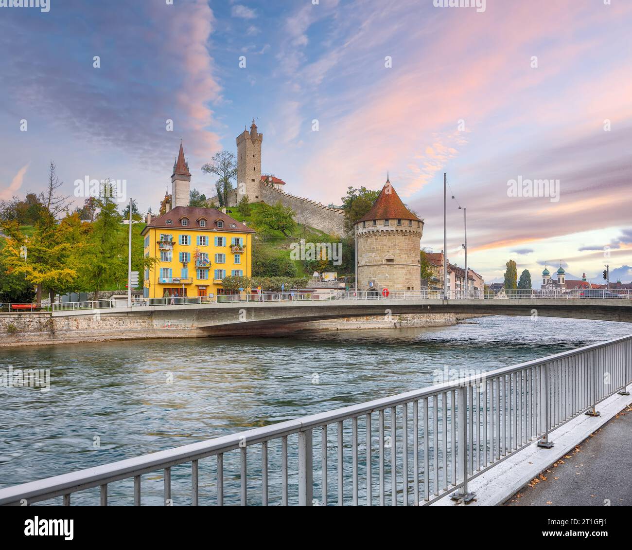 Outstanding historic city center of Lucerne with famous buildings and ...