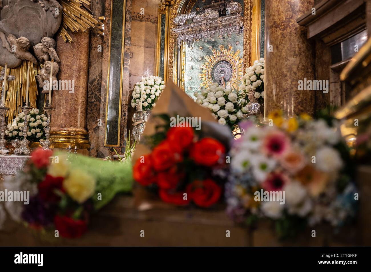 The Virgin of El Pilar inside the Cathedral-Basilica of Our Lady of the ...