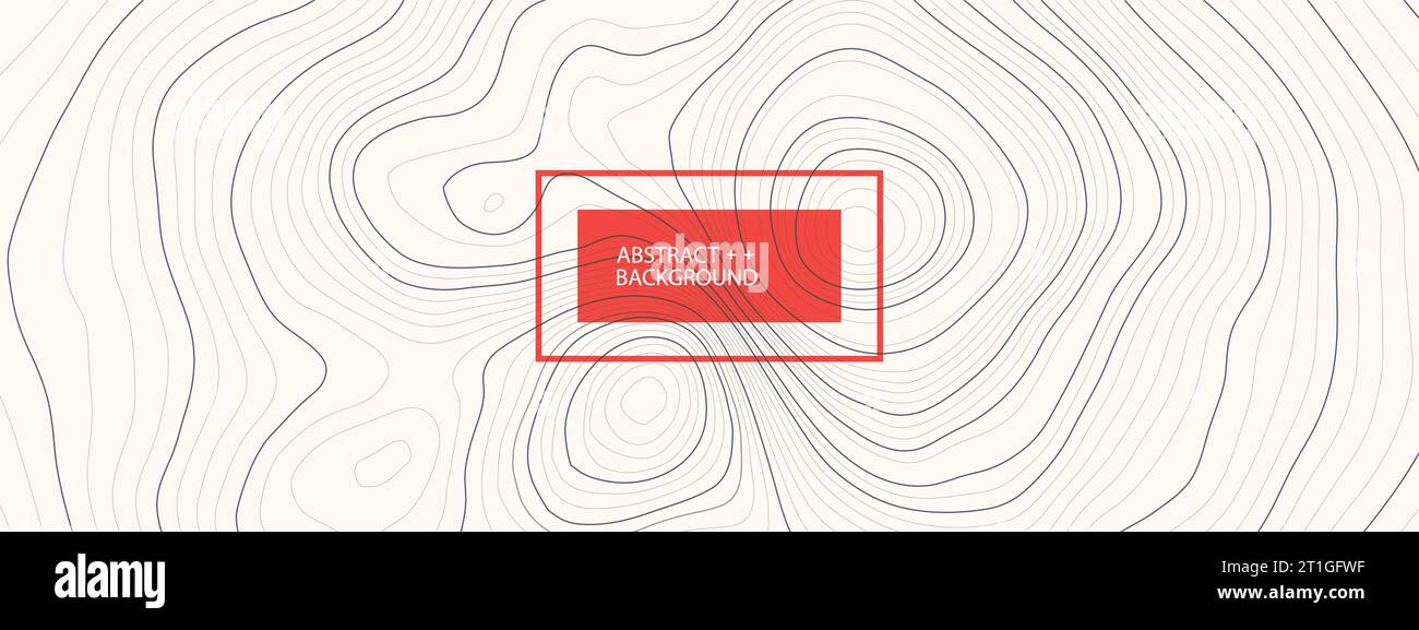 Vector landscape geodesy topography map background. Line texture ...