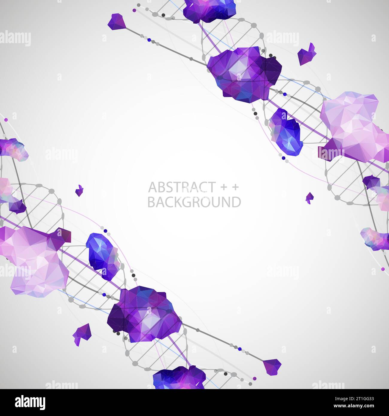 DNA molecules science template, abstract background. Vector ...