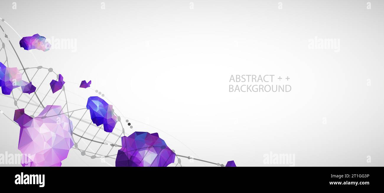 DNA molecules science template, abstract background. Vector ...