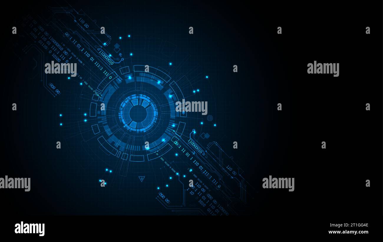 Abstract technology concept. Circuit board, high computer color background. Vector illustration ...