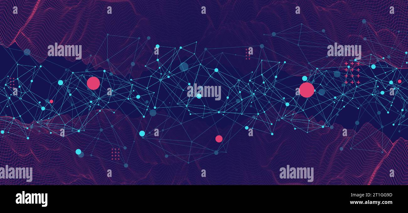 Template for science and technology presentation. Plexus style ...