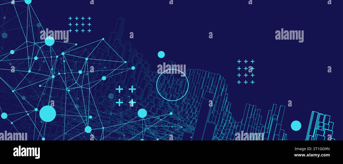 Square pattern. Wireframe background. Futuristic vector illustration ...
