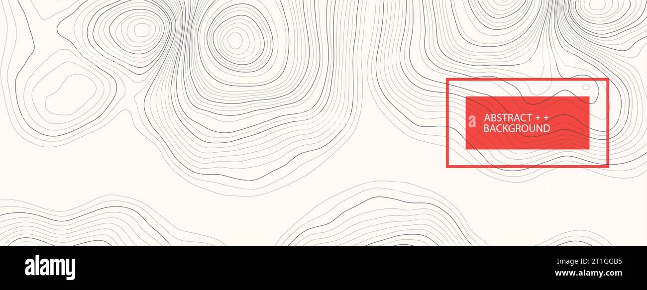 Vector landscape geodesy topography map background. Line texture ...