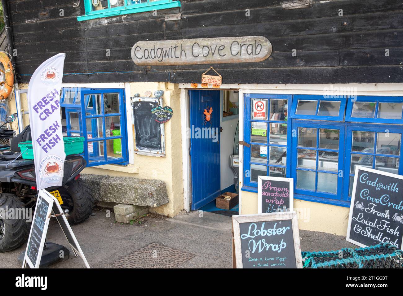 Cadgwith Cove crab store selling fresh fish, crab,lobster food and ...