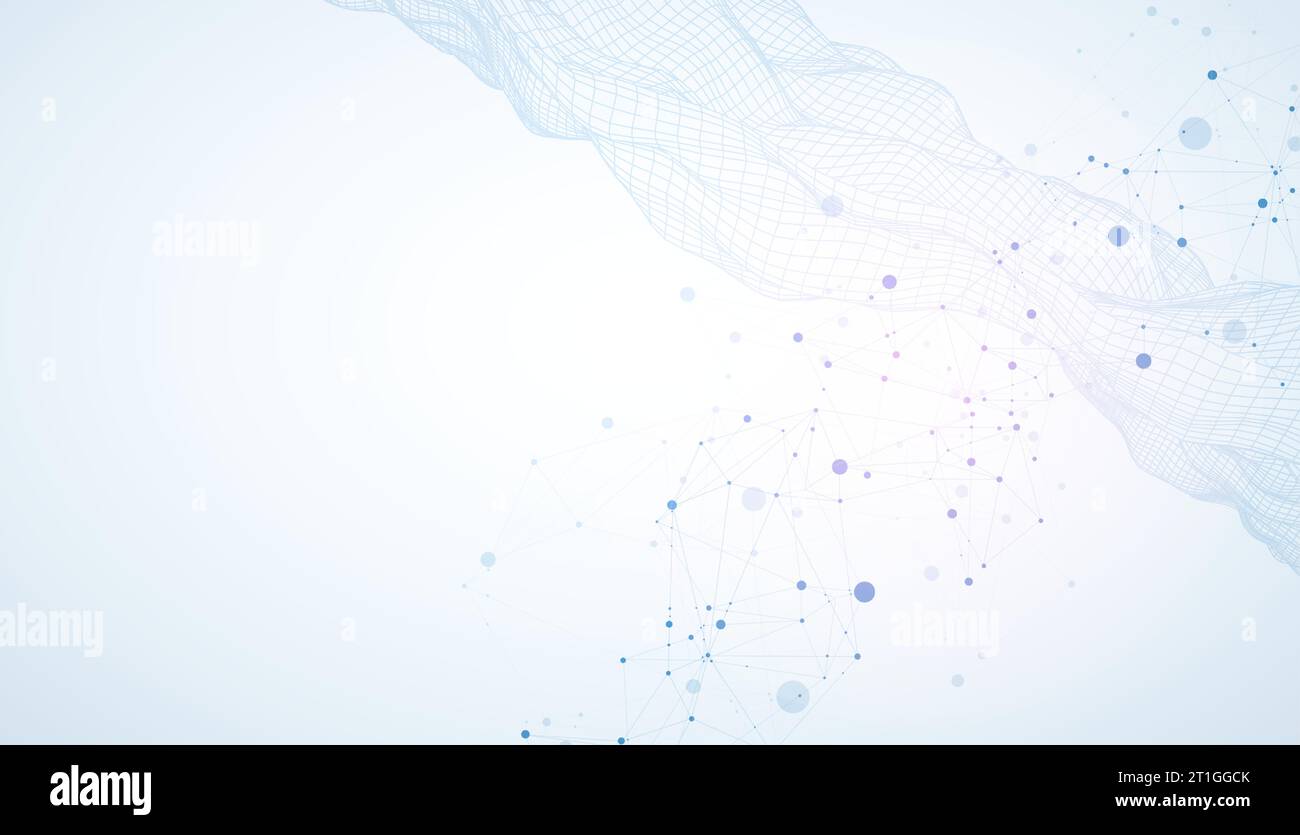 Template for science and technology presentation. Plexus style ...