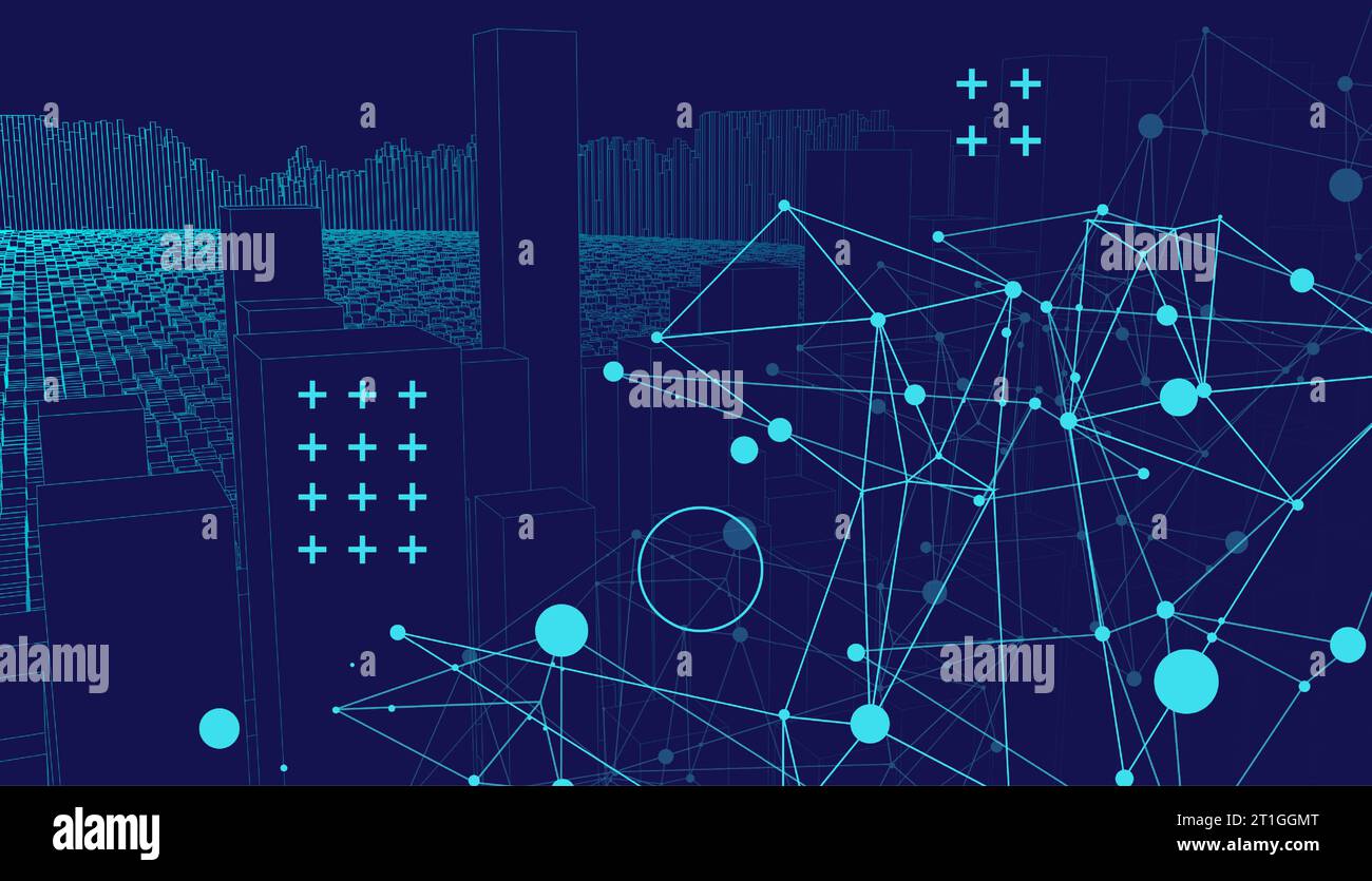 Square pattern. Wireframe background. Futuristic vector illustration ...