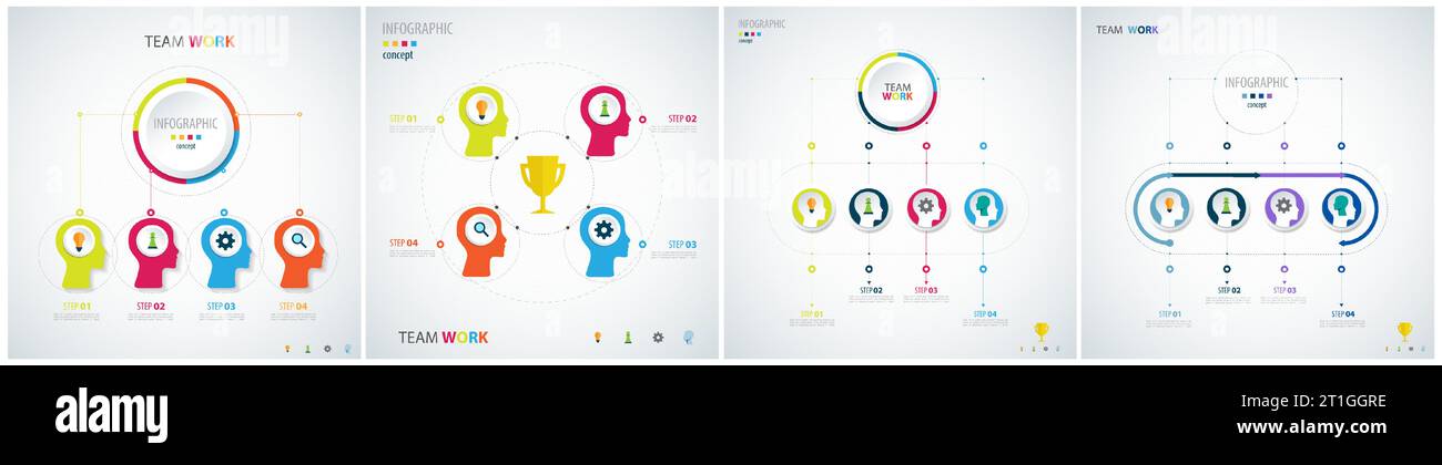 Set of Info graphic teamwork. Business concept Stock Vector Image & Art ...