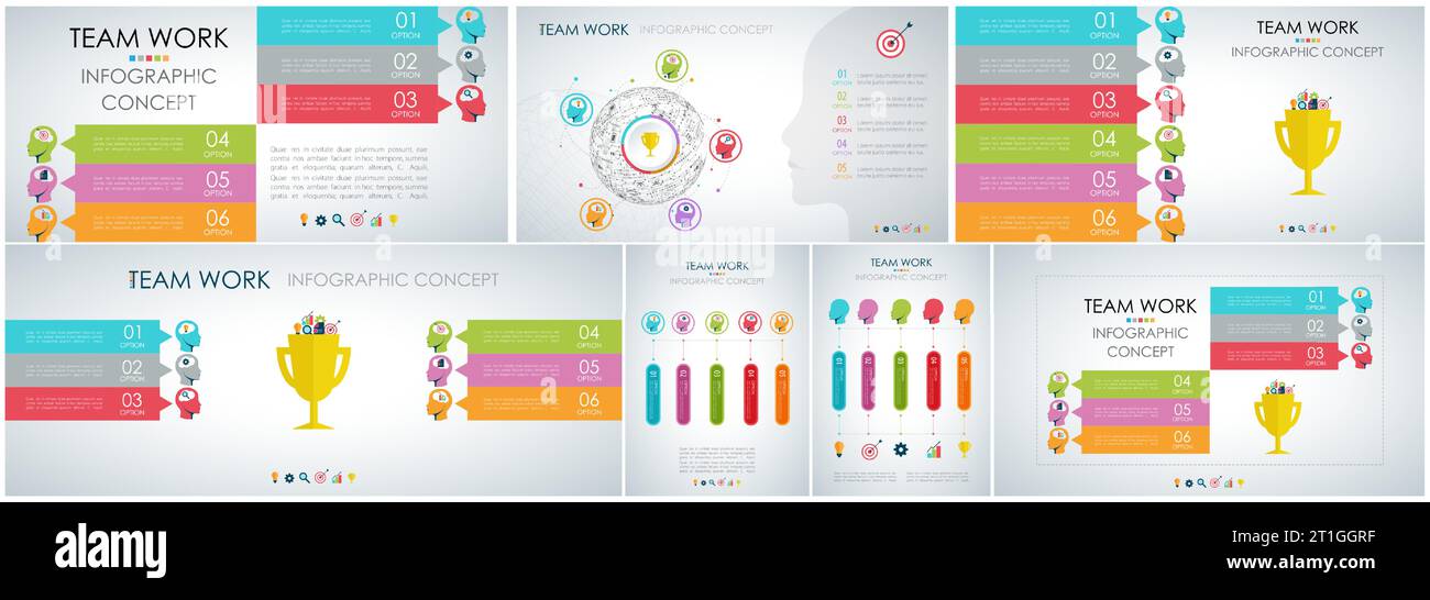 Infographic team building template hi-res stock photography and images ...