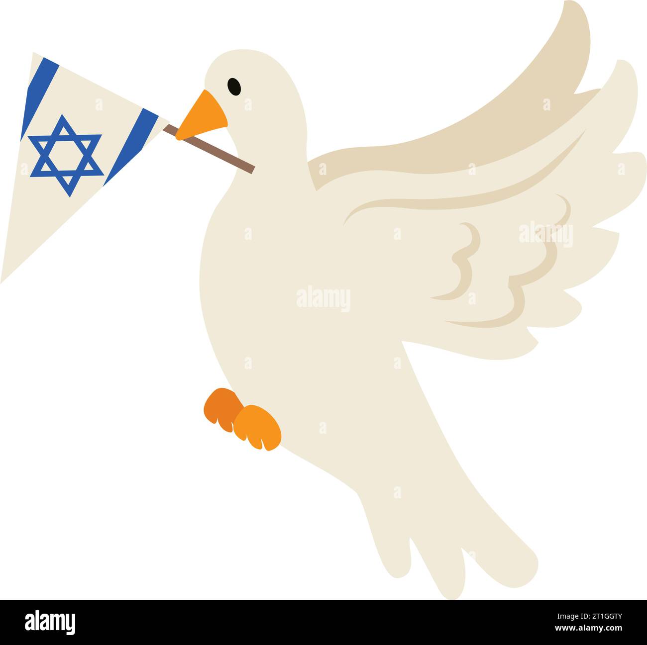 israel flag with peace dove Stock Vector Image & Art - Alamy