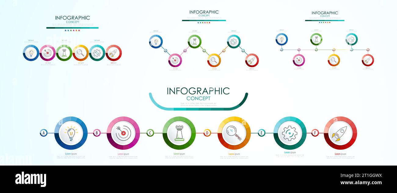 Set of Info graphic backgrounds. Business concept Stock Vector Image ...