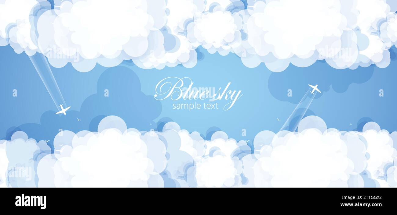 Wallpaper blue sky Stock Vector Images - Alamy