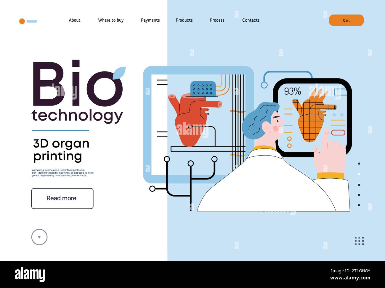 3d organ printing Stock Vector Images - Alamy