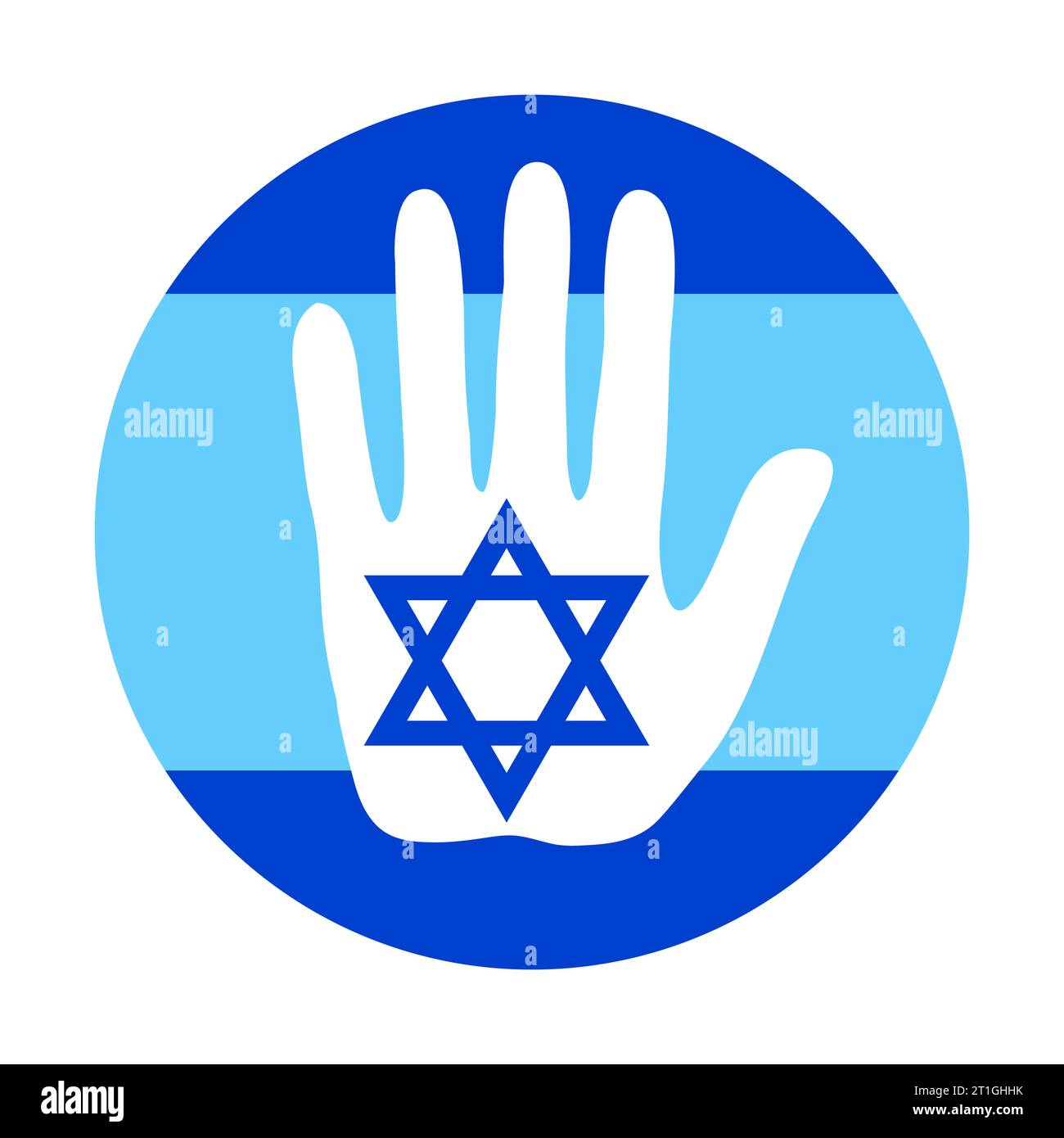 Flag of Israel Patriotic Emblem with David Star Stock Vector Image ...