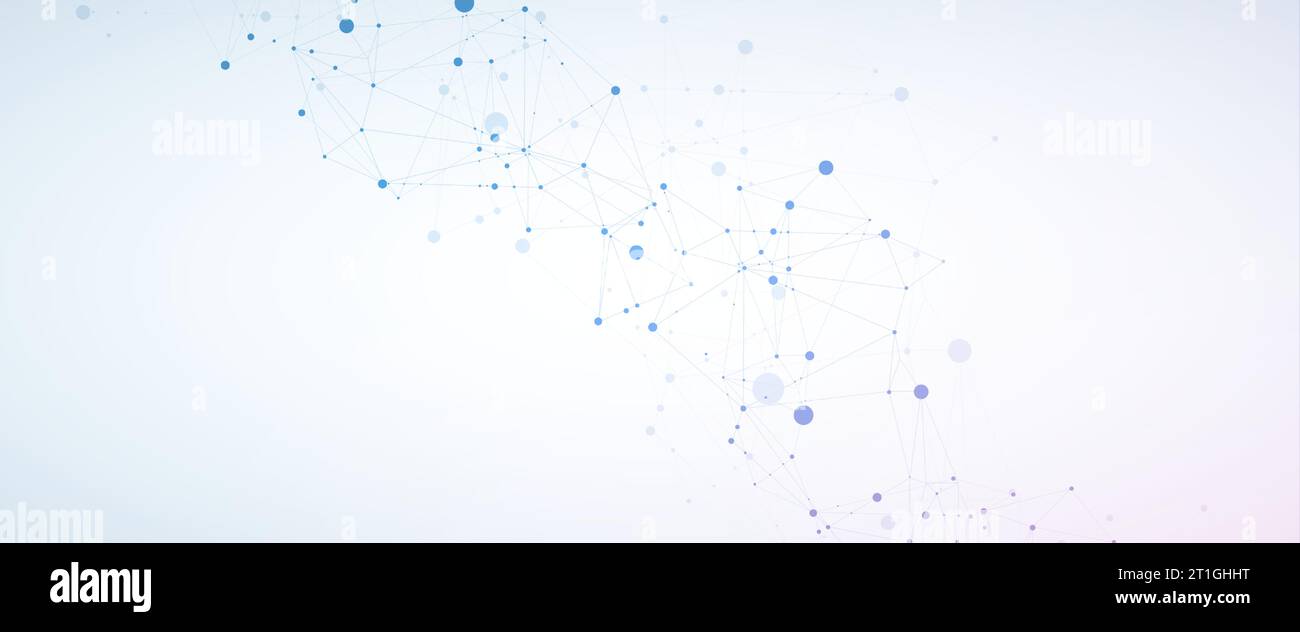 Template for science and technology presentation. Plexus style ...