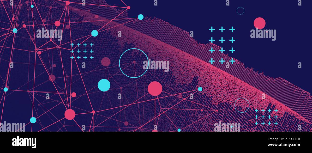 Square pattern. Wireframe background. Futuristic vector illustration ...