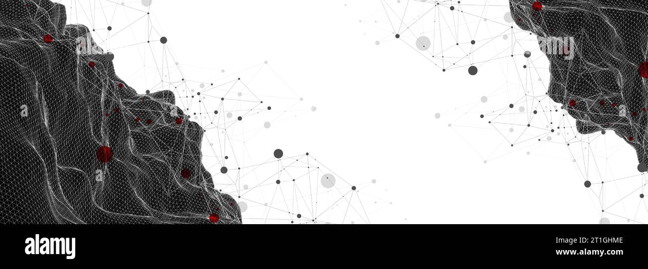 Wireframe background with plexus effect. Futuristic vector illustration Stock Vector Image & Art ...